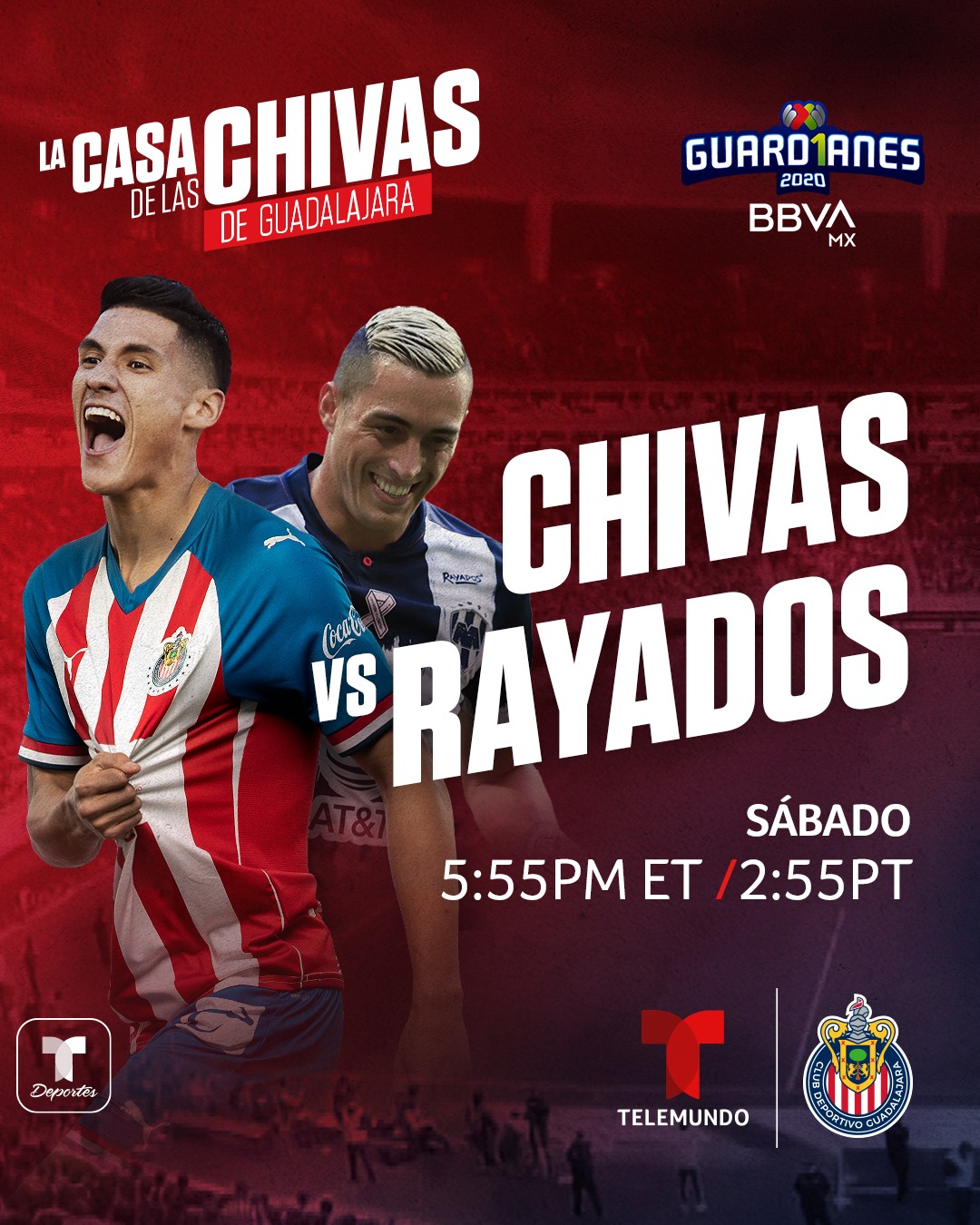 Chivas vs Rayados: Partido de la jornada 17 del Apertura 2025 solo por ...